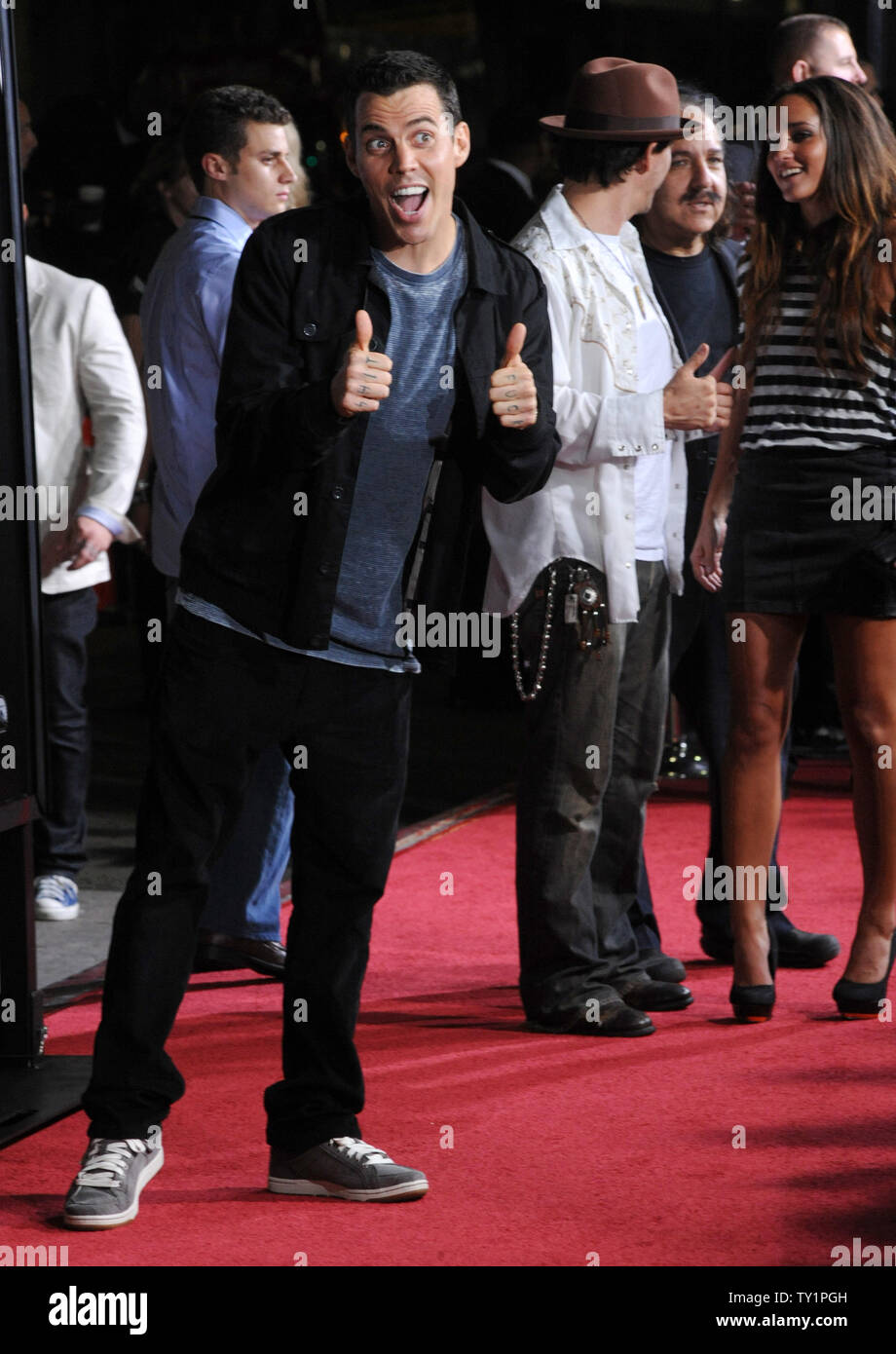 Cast member Steve O attends the premiere of the motion picture action ...