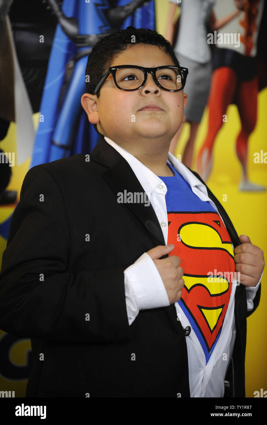 Actor Rico Rodriguez attends the premiere of the Dreamworks animated ...
