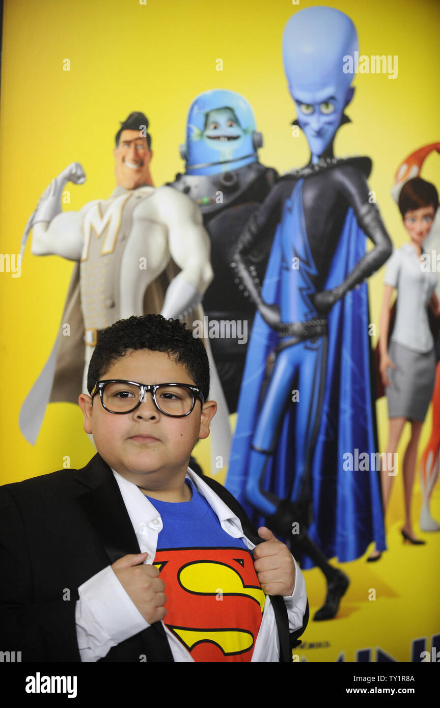 Actor Rico Rodriguez attends the premiere of the Dreamworks animated ...