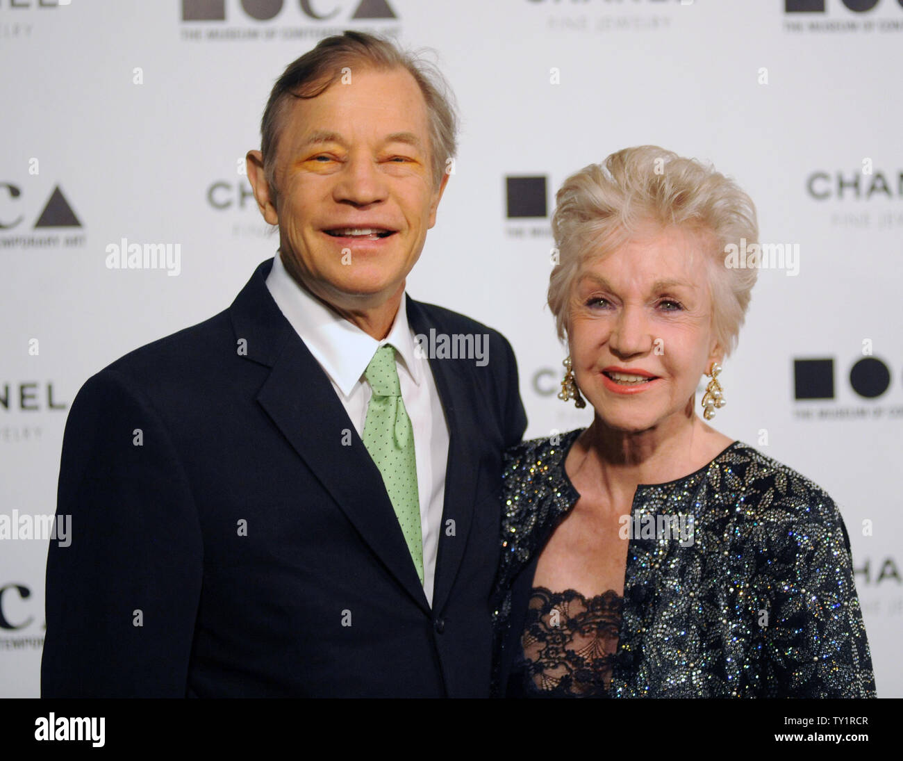 Actor Michael York (L) and his wife Pat arrive at the Museum of ...