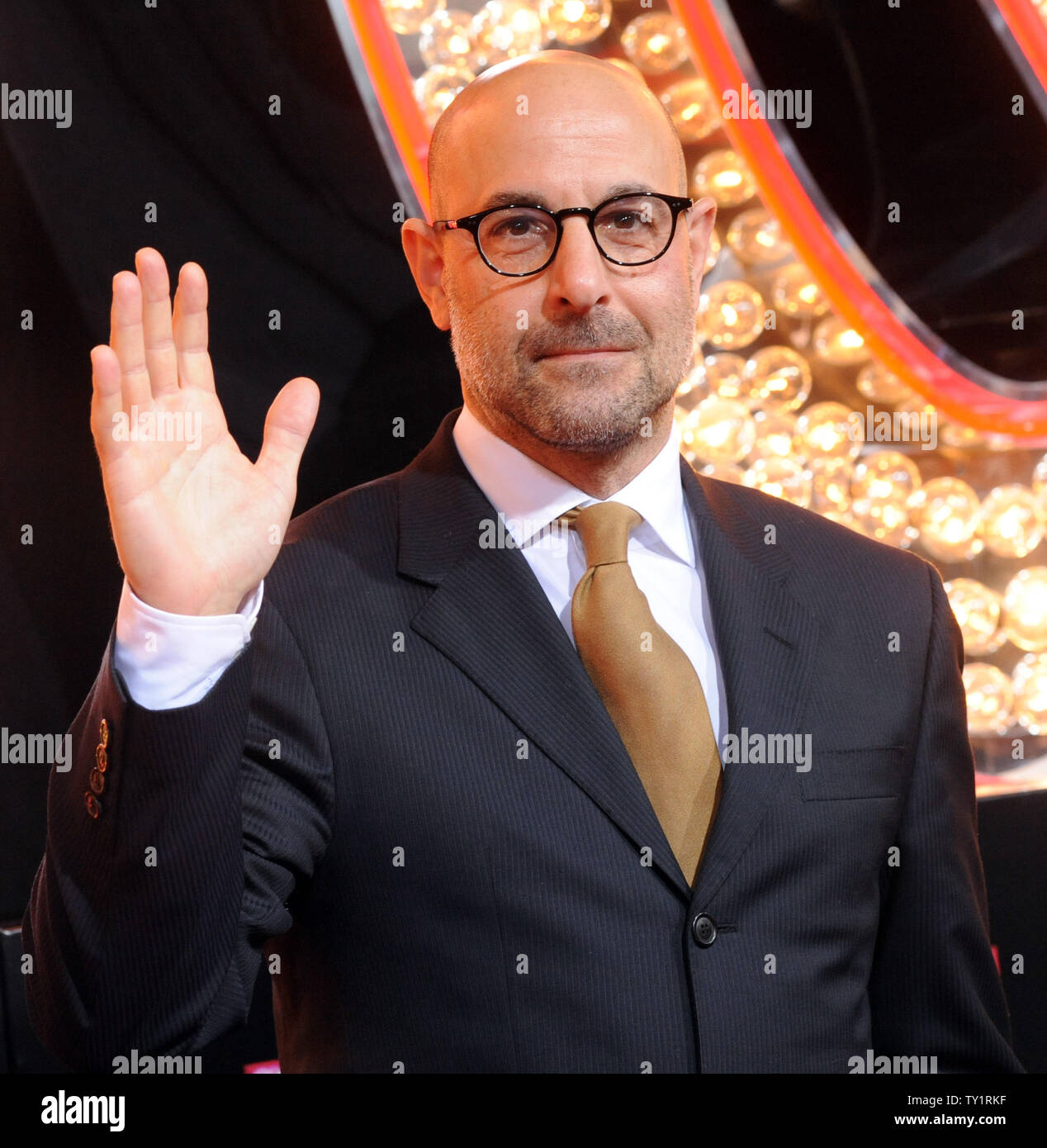 Cast member Stanley Tucci attends the premiere of the romantic musical ...