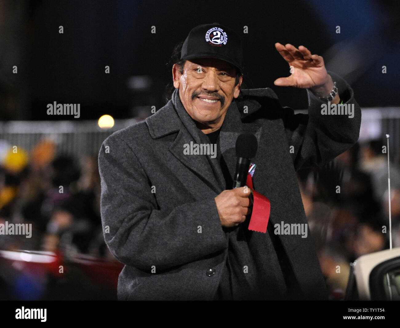 Actor Danny Trejo rides in the Hollywood Christmas Parade in the ...