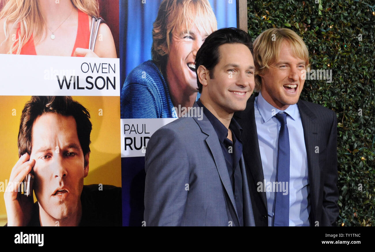 Actors Paul Rudd (L) and Owen Wilson, cast members in the motion ...