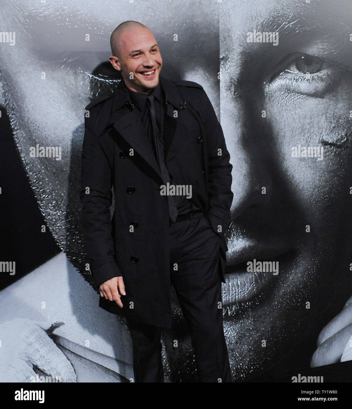 Actor Tom Hardy, a cast member in the motion picture sports drama ...