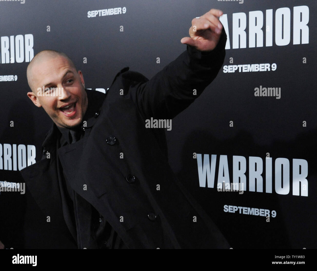 Actor Tom Hardy, a cast member in the motion picture sports drama ...