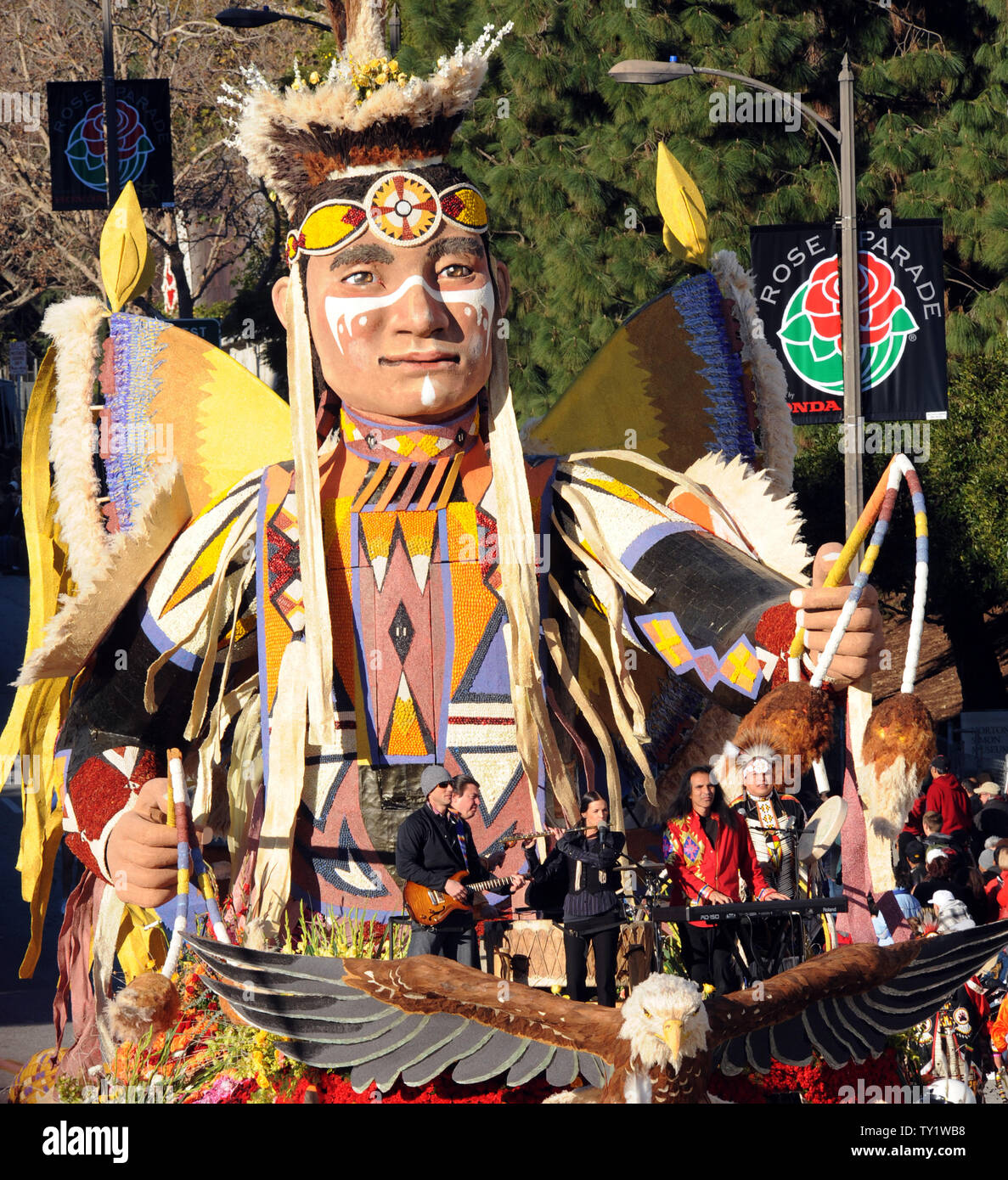RFD-Tv's float "One Nation", rolls down Colorado Boulevard during the ...