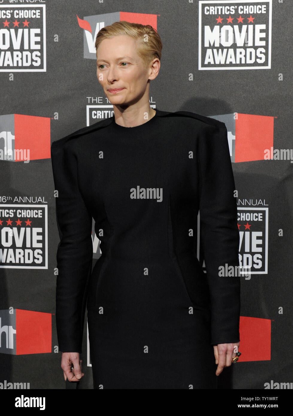 Actress Tilda Swinton arrives for the 16th annual Critics' Choice Movie ...