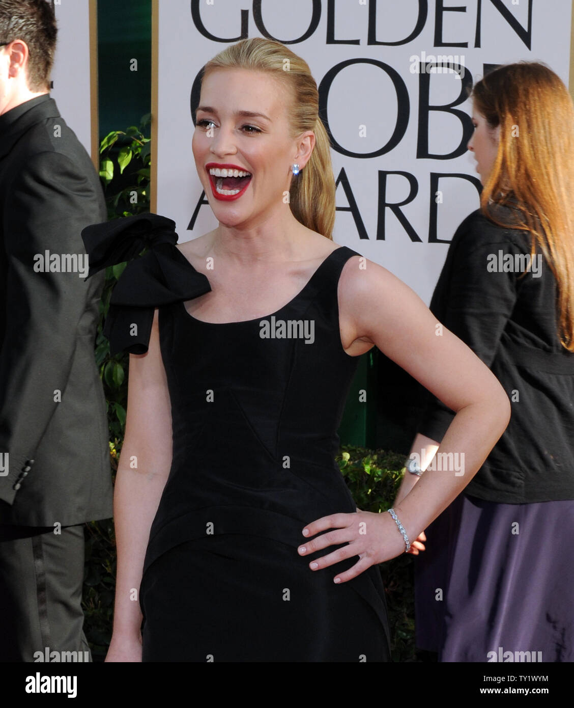 Actress Piper Parabo arrives at the 68th annual Golden Globe Awards in ...