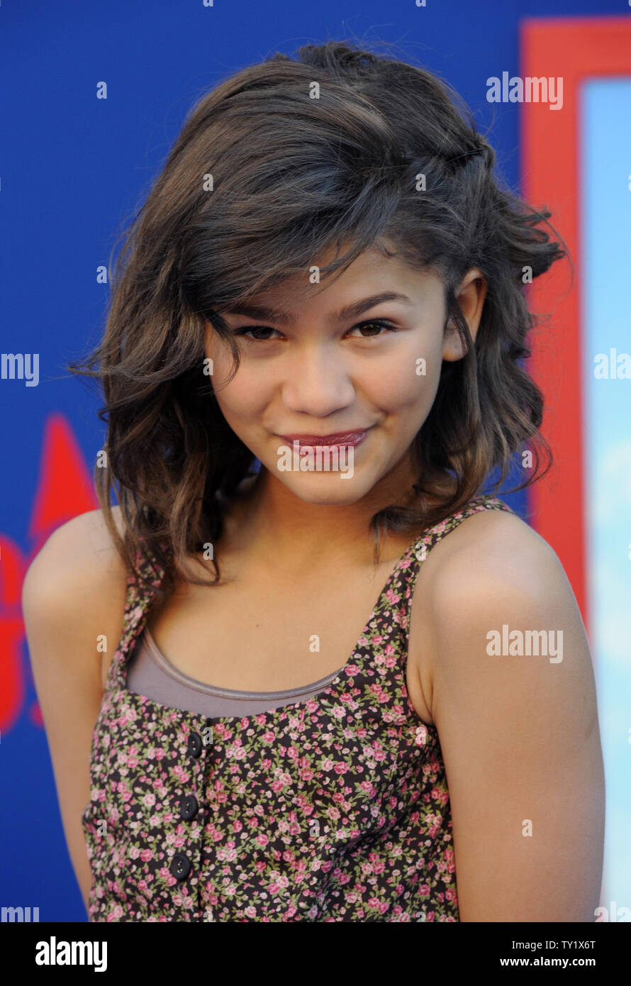 Actress Zendaya attends the premiere of the animated 3D comedy motion ...