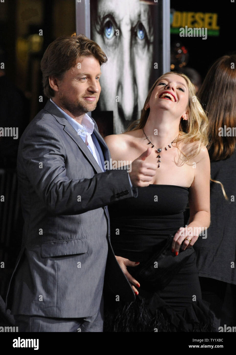 Director Mikael Hafstrom and wife Kelly attend the premiere of his new ...