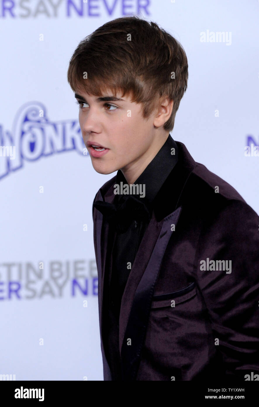 Canadian singer and actor Justin Bieber arrives for the premiere of the ...