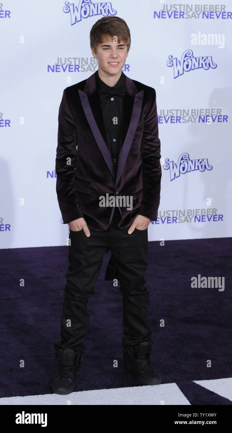 Canadian singer and actor Justin Bieber arrives for the premiere of the ...