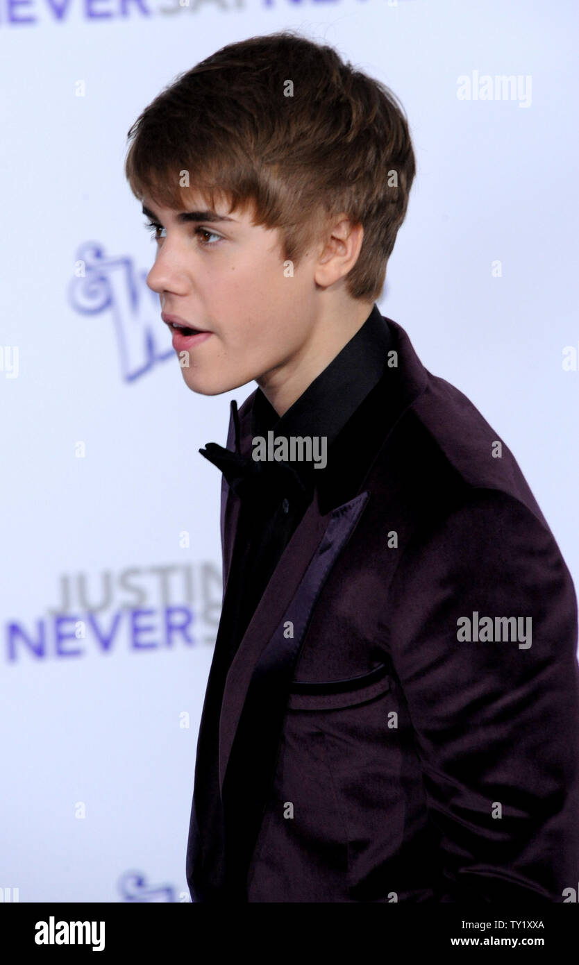 Canadian singer and actor Justin Bieber arrives for the premiere of the ...