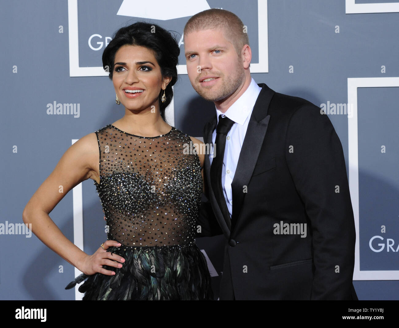 Nadia Ali Morgan Page arrive at the 53rd Grammy Awards at Staples ...