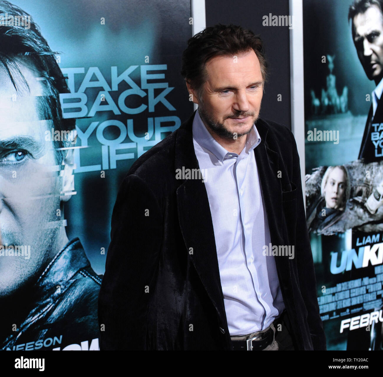Irish actor Liam Neeson, a cast member in the motion picture thriller ...