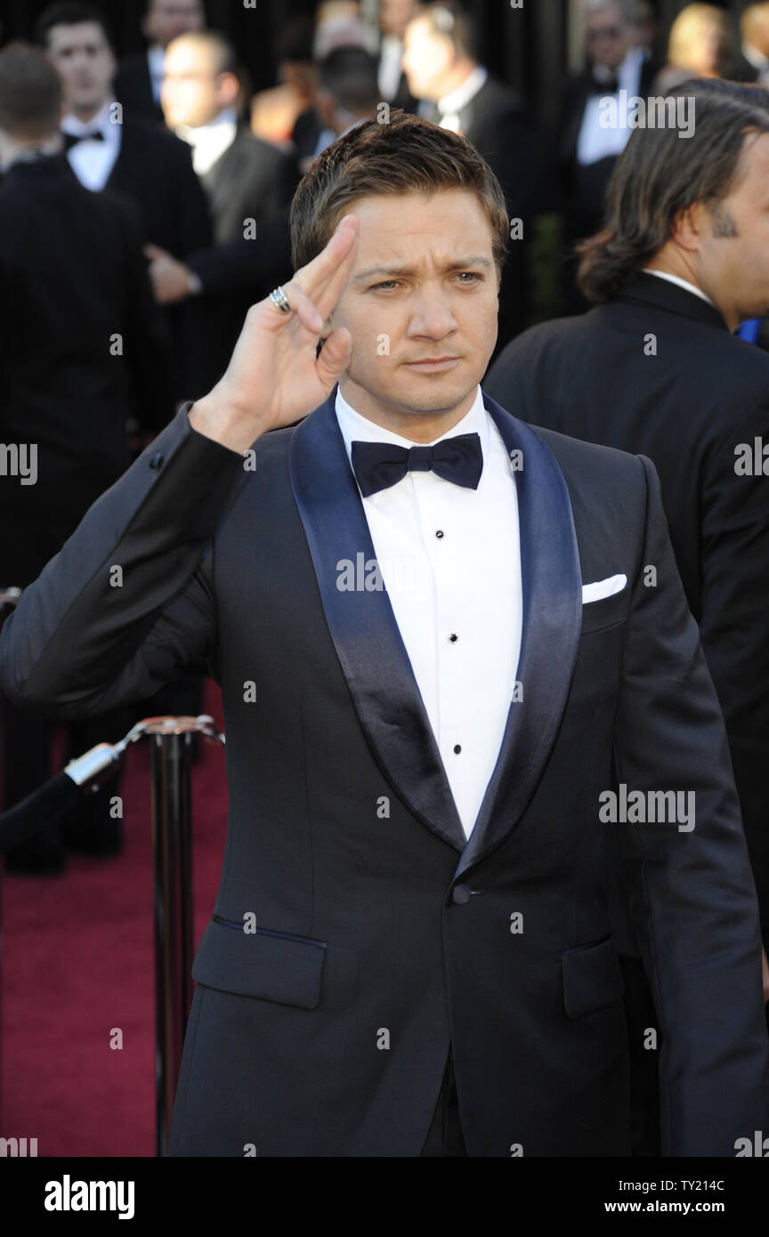 Jeremy Renner arrives on the red carpet for the 83rd annual Academy ...
