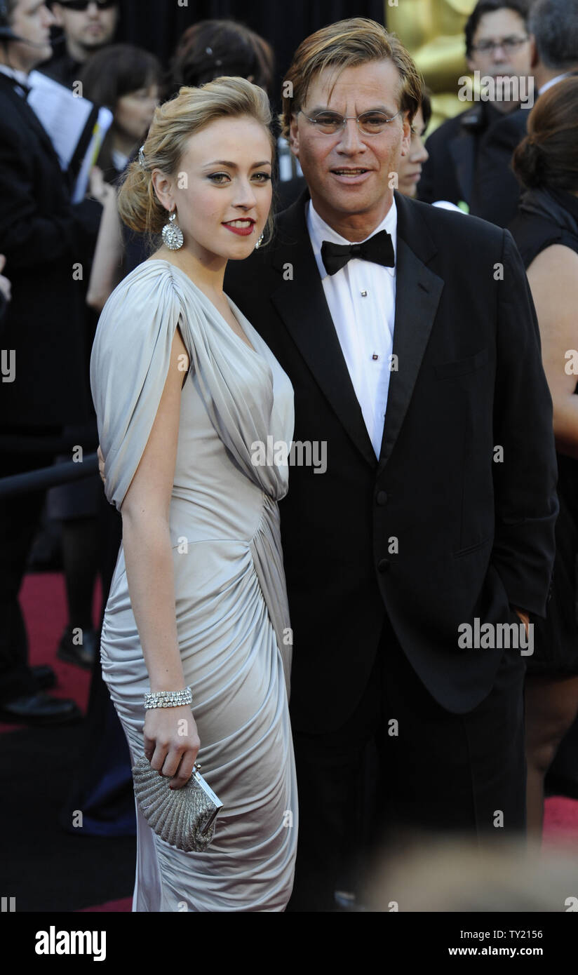Aaron Sorkin and guest arrive on the red carpet for the 83rd annual ...