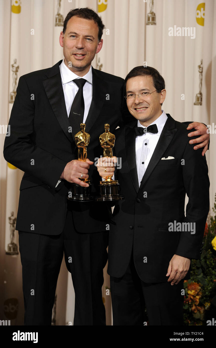 Best Animated Short Film winners Shaun Tan and Andrew Ruhemann for 'The ...