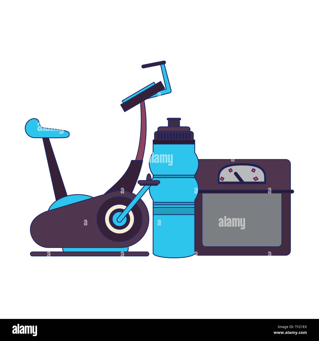 fitness equipment workout health symbols Stock Vector Image & Art - Alamy
