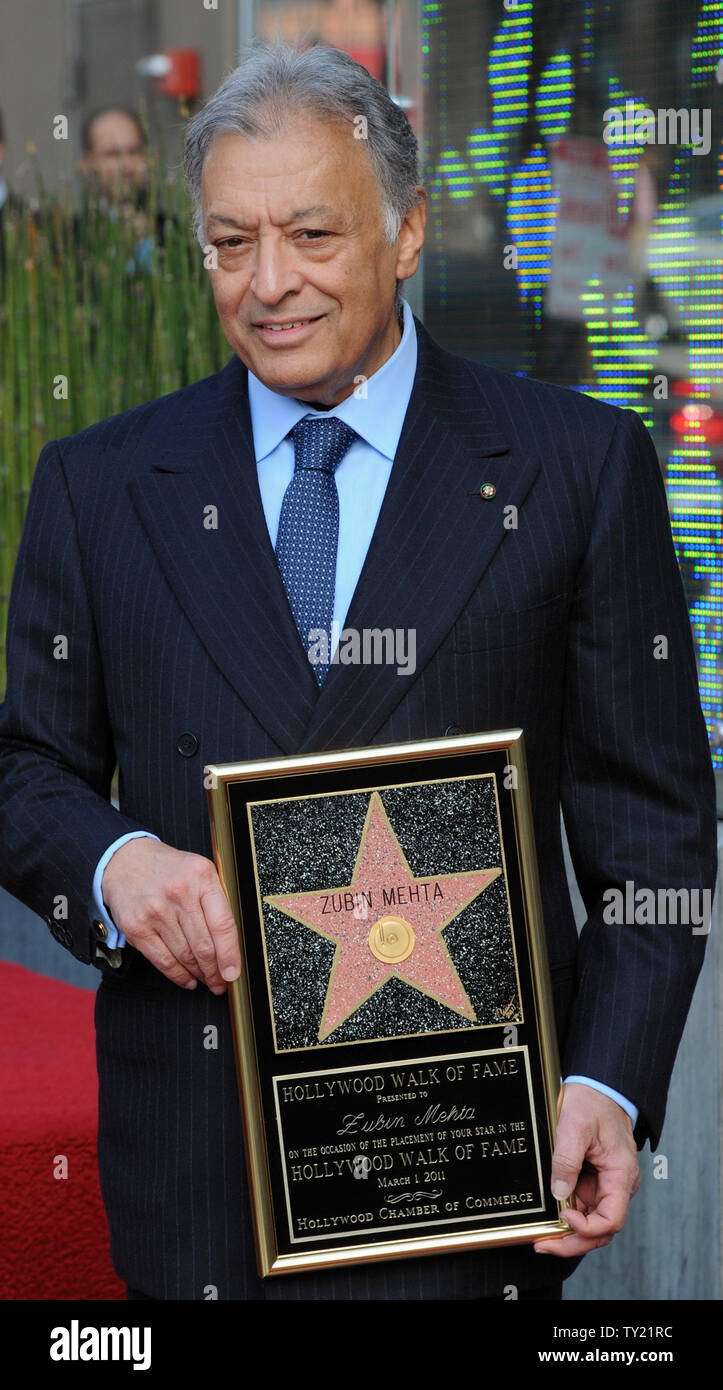International orchestral and operatic conductor Zubin Mehta holds a ...