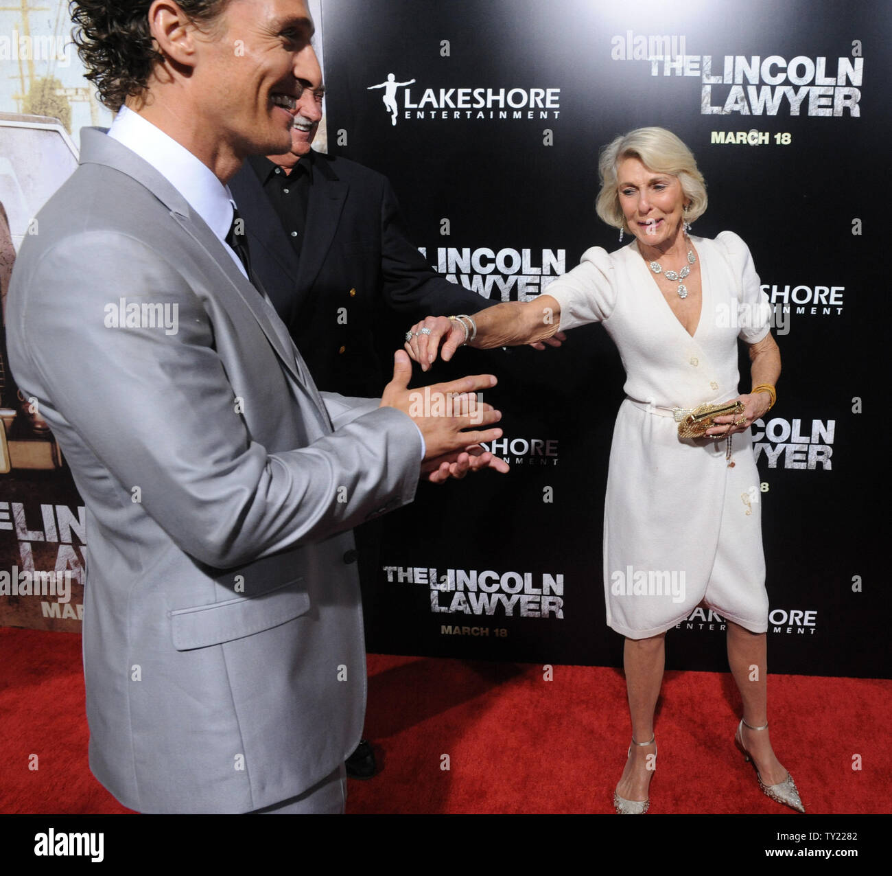 Actor Matthew McConaughey (L), a cast member in the motion picture ...