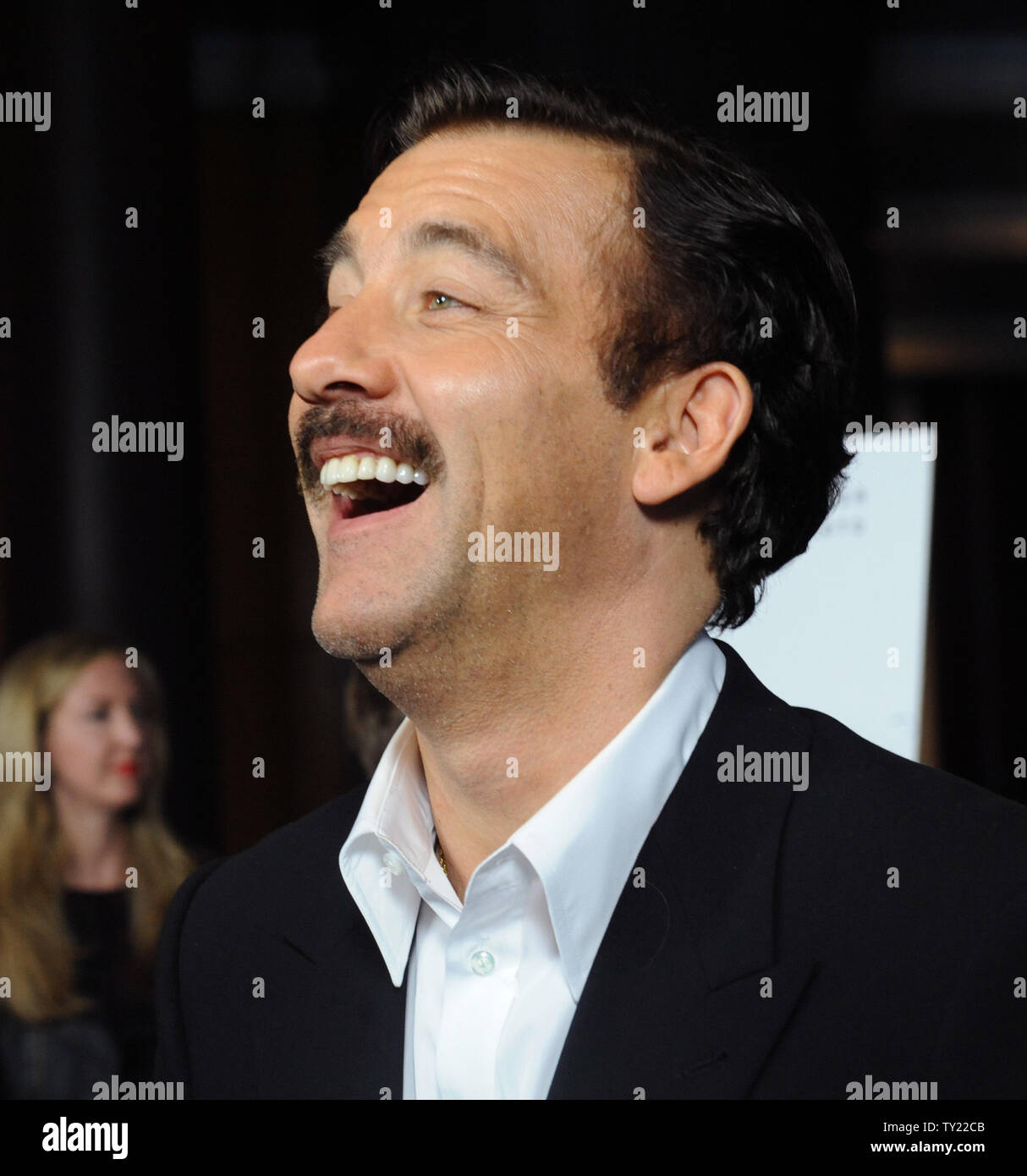 British actor Clive Owen, a cast member in the motion picture thriller ...