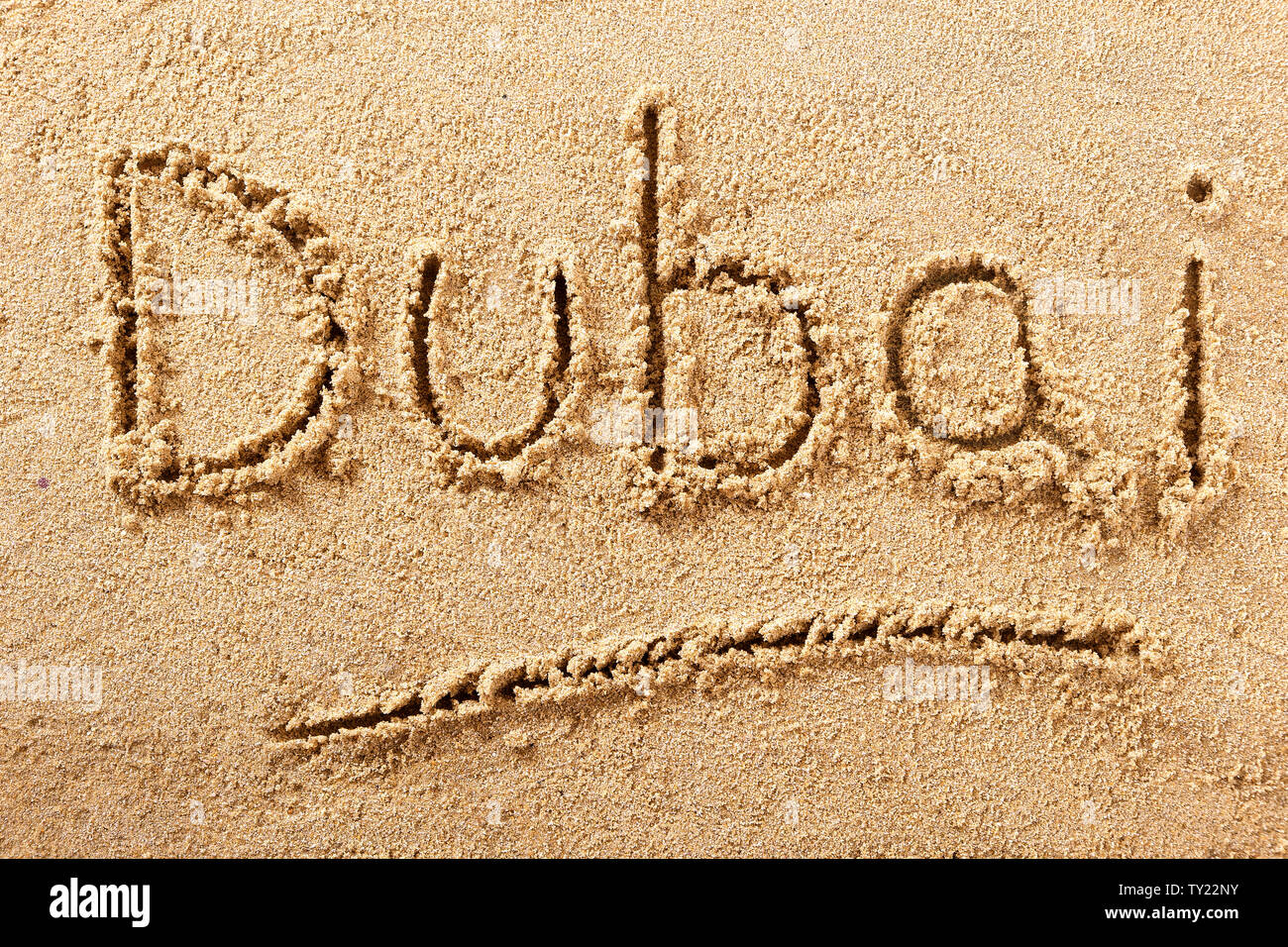 The beach dubai sign hi-res stock photography and images - Alamy