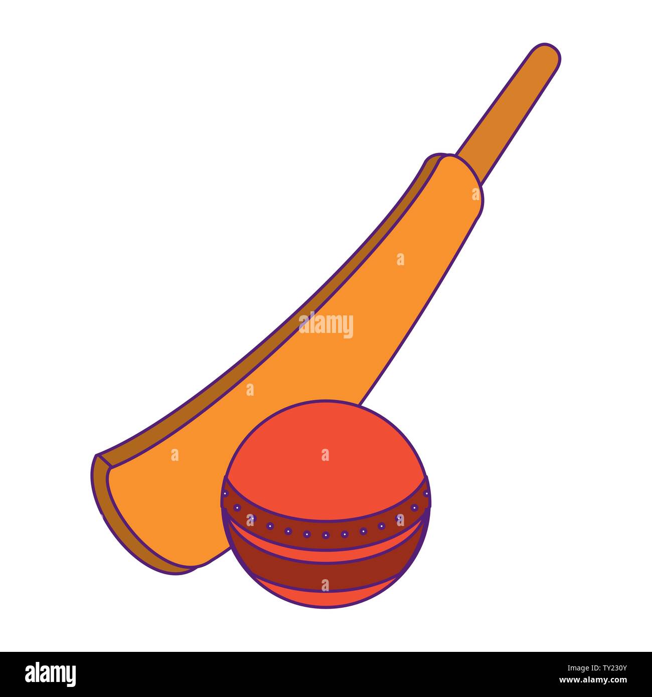 cricket equiment elements icon cartoon Stock Vector Image & Art - Alamy