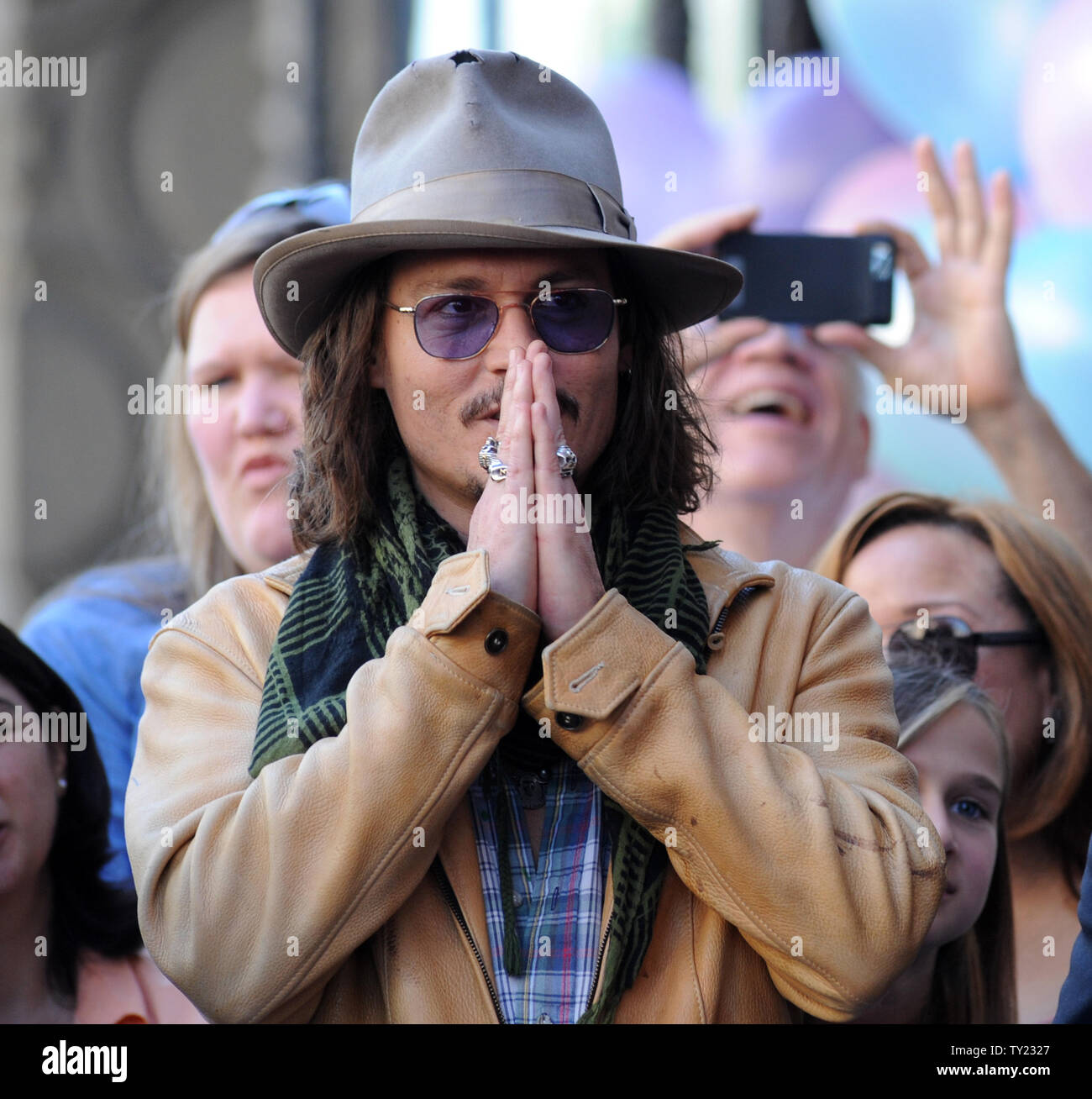 Johnny depp star ceremony hi-res stock photography and images - Alamy