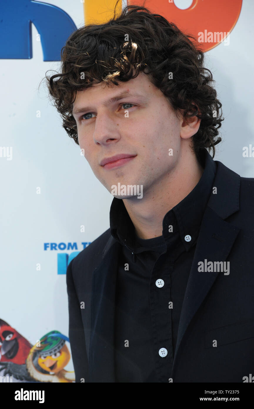 Jesse Eisenberg, the voice of Blu in the animated motion picture comedy ...