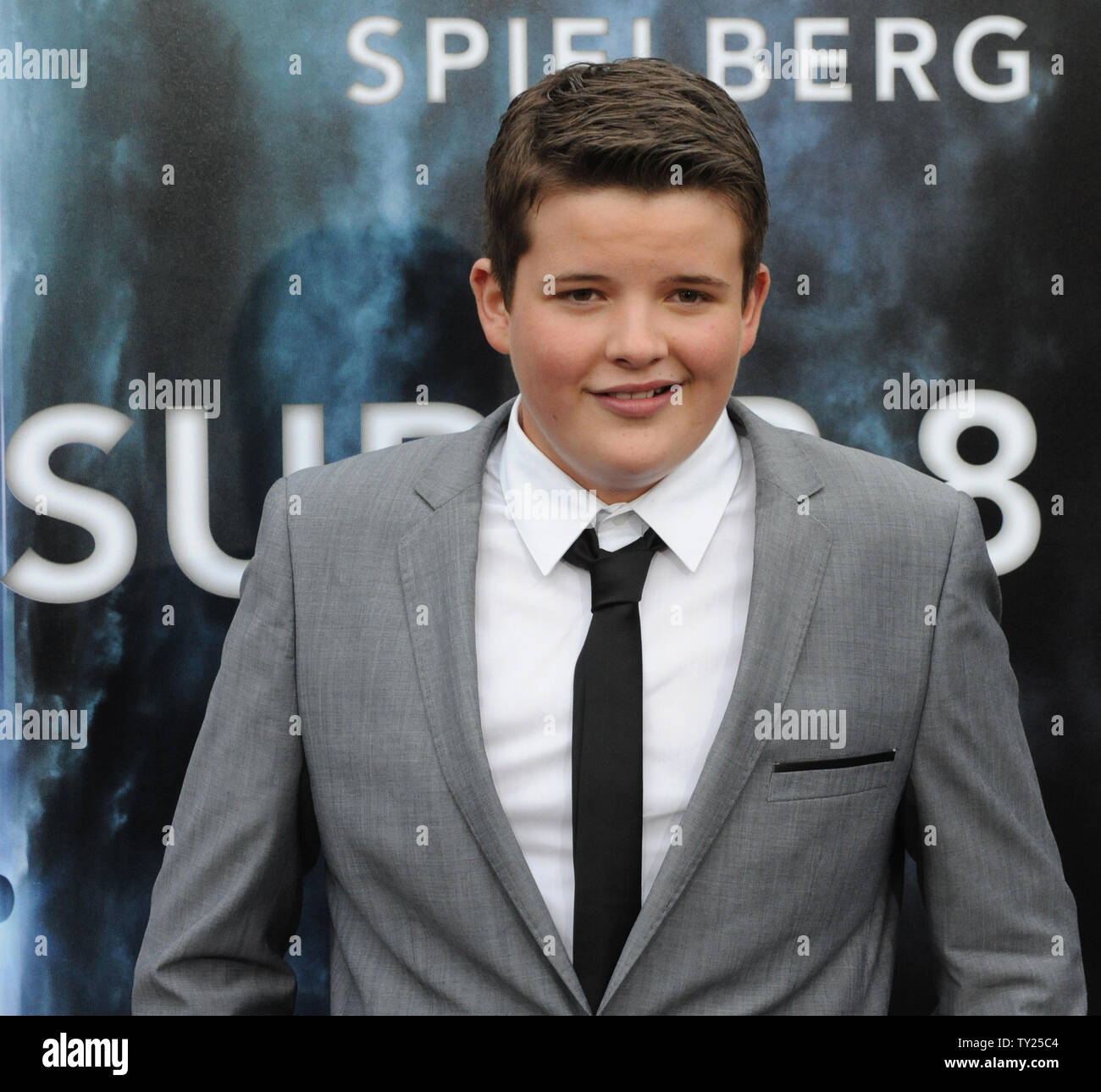 Actor Riley Griffiths, a cast member in the motion picture sci-fi ...