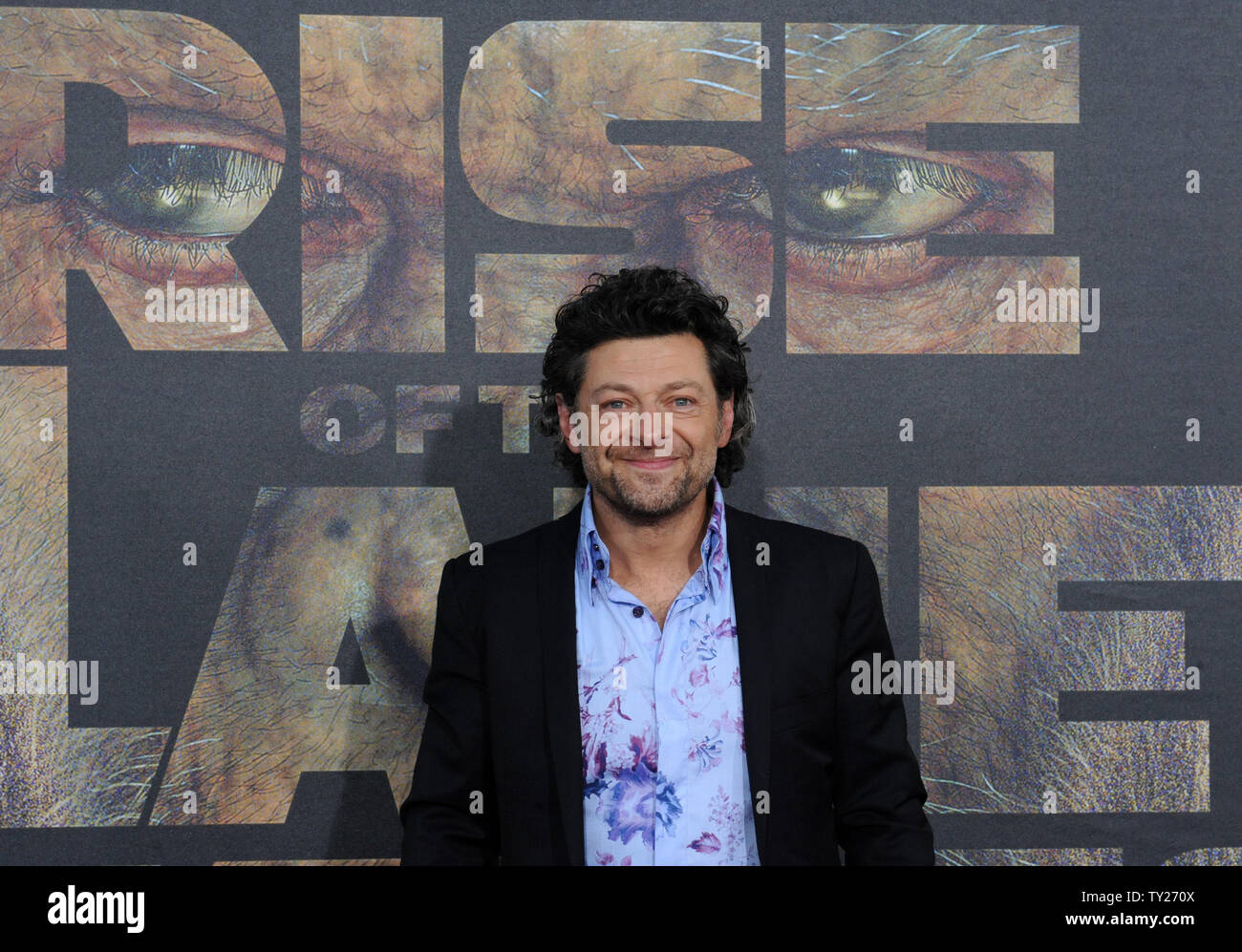 English actor Andy Serkis, a cast member in the motion picture sci-fi ...
