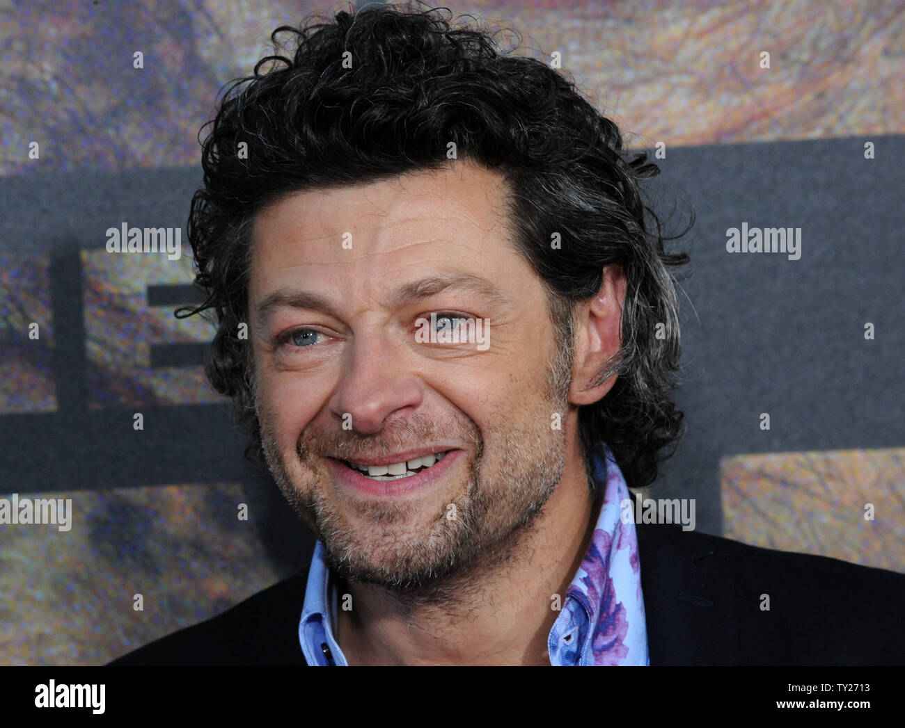 English actor Andy Serkis, a cast member in the motion picture sci-fi ...