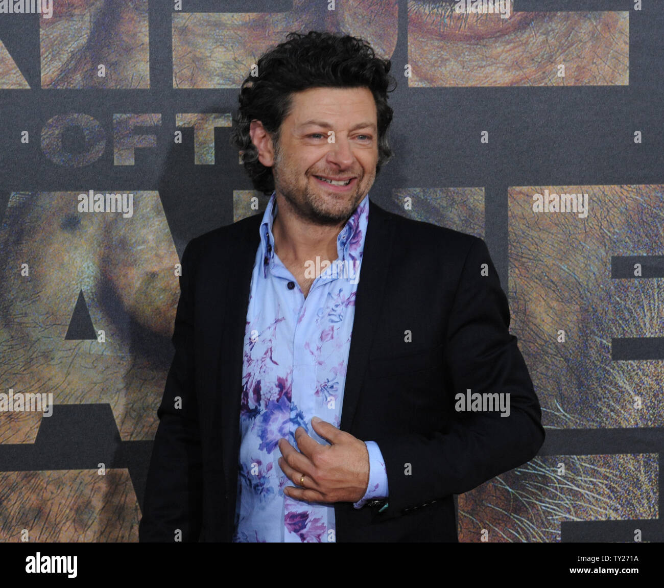 English actor Andy Serkis, a cast member in the motion picture sci-fi ...