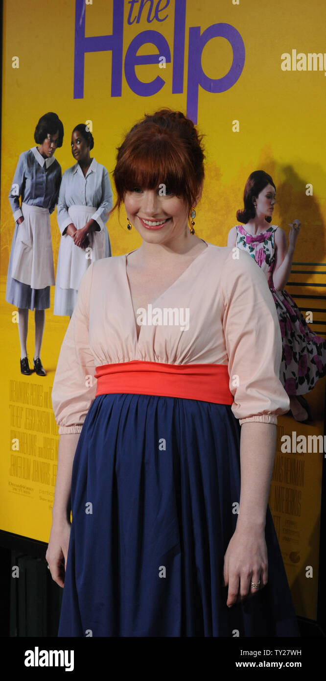 Bryce Dallas Howard, a cast member in the motion picture drama "The ...