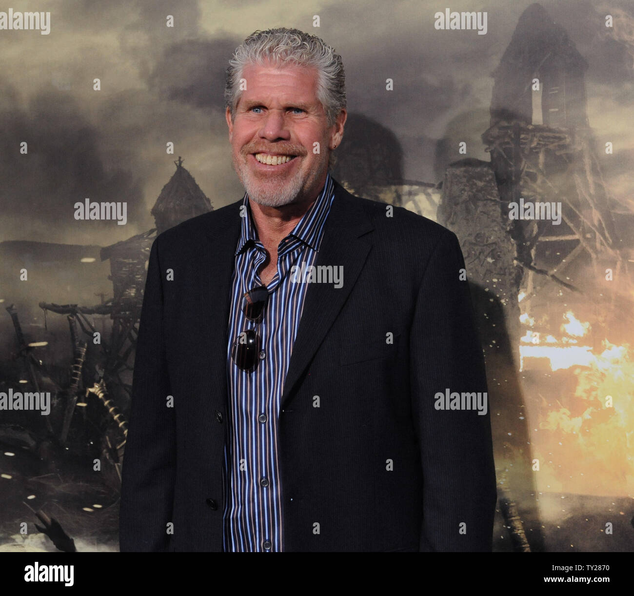 Ron Perlman, a cast member in the motion picture adventure fantasy ...