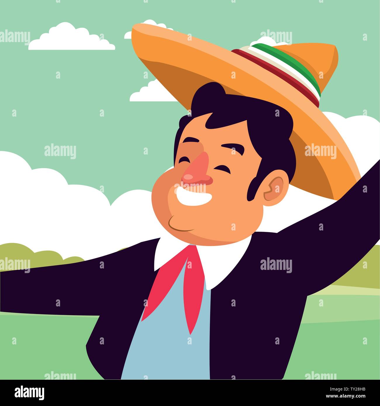 mexican traditional culture icon cartoon Stock Vector Image & Art - Alamy