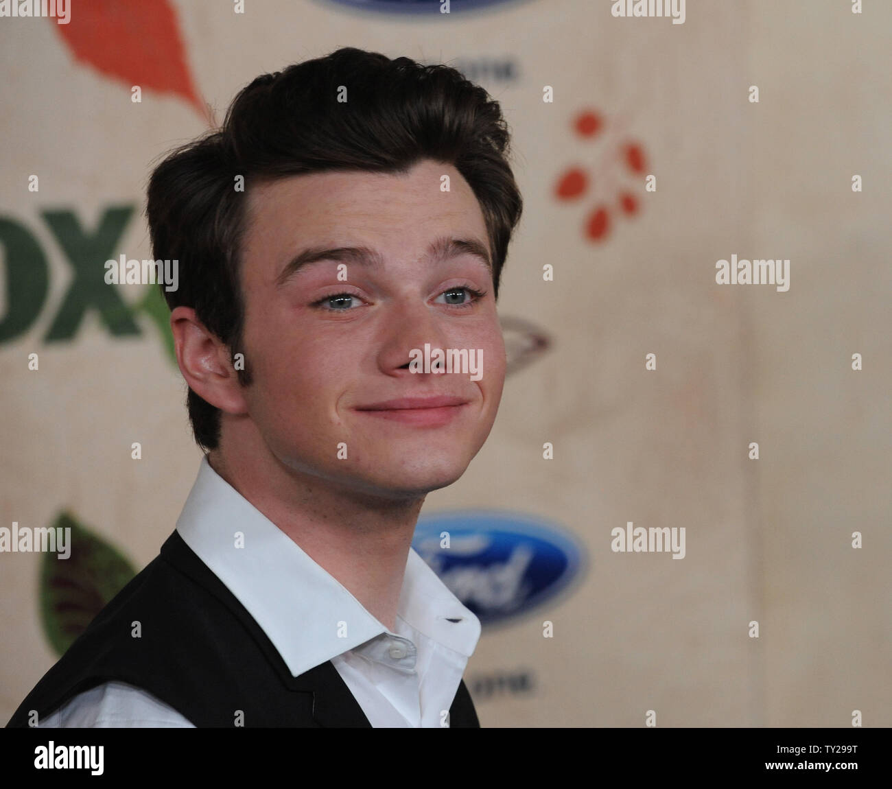 Chris Colpher, a cast member in the television series "Glee", attends ...