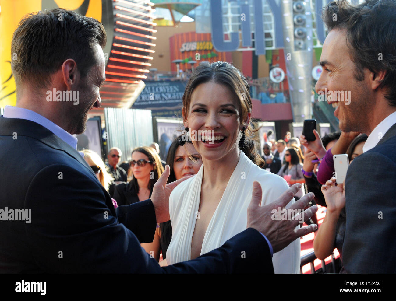 Shawn levy evangeline lilly hi-res stock photography and images - Alamy