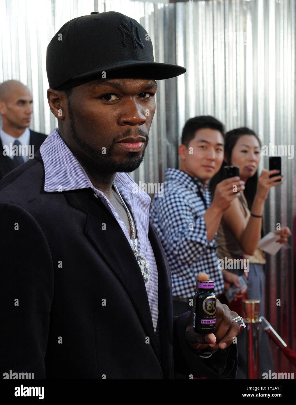Rap singer and actor Curtis Jackson, aka 50 Cent attends the premiere ...