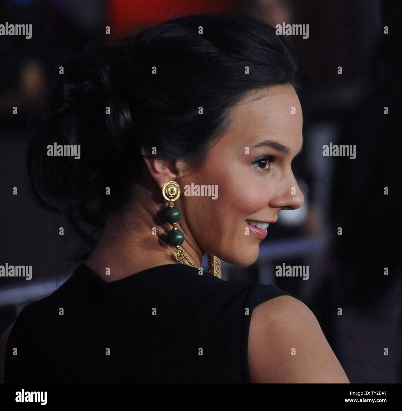 Actress Kim Bubbs, a cast member in the sci-fi thriller motion picture ...