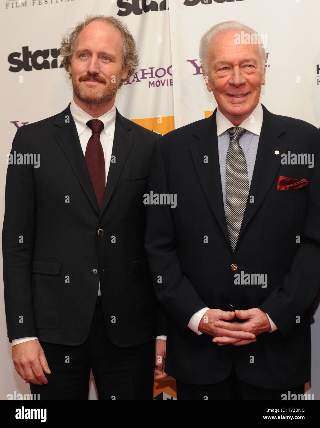 Director Mike Mills (L) and actor Christopher Plummer arrive at the ...