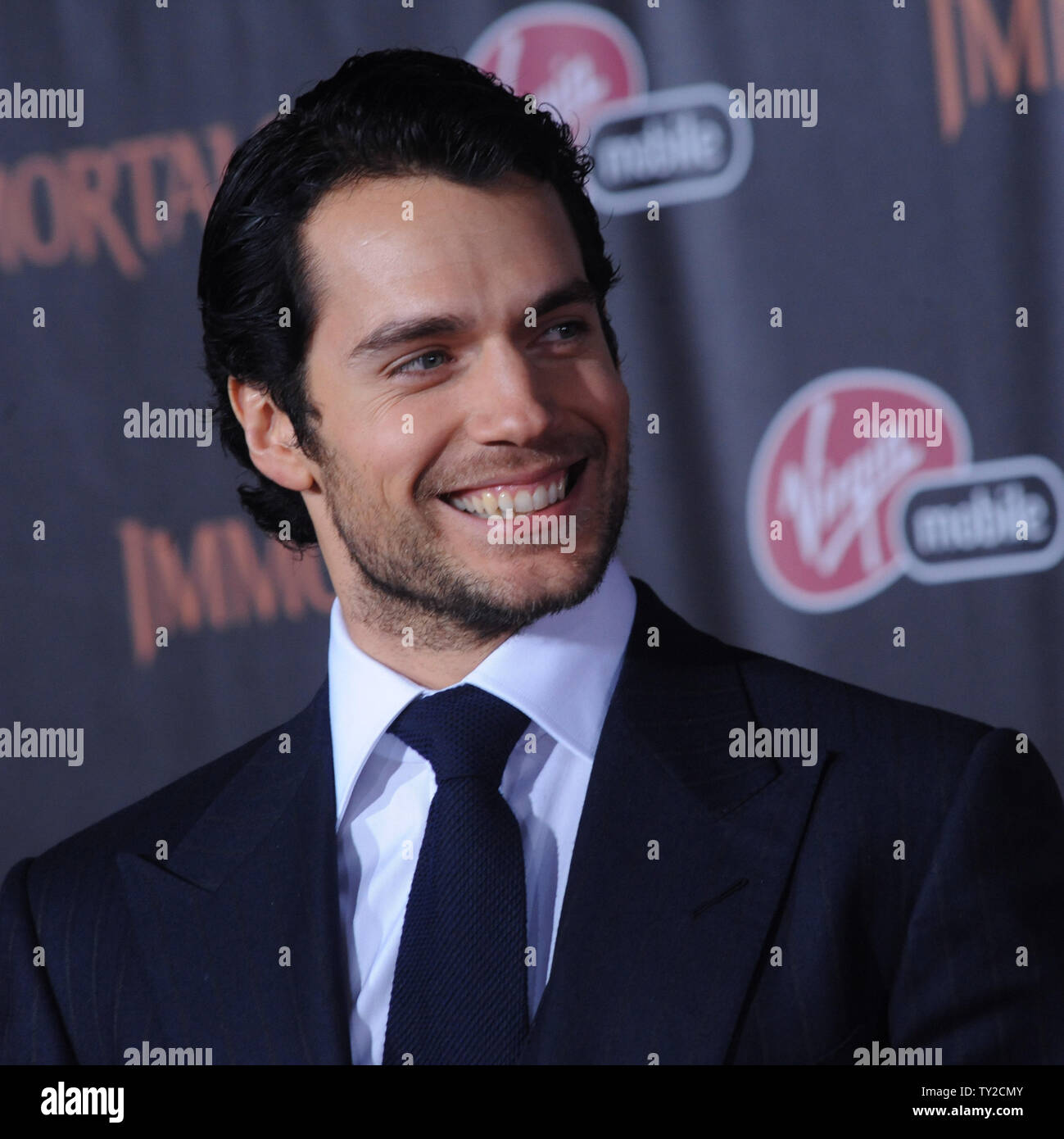 Actor Henry Cavill, a cast member in the motion picture fantasy ...