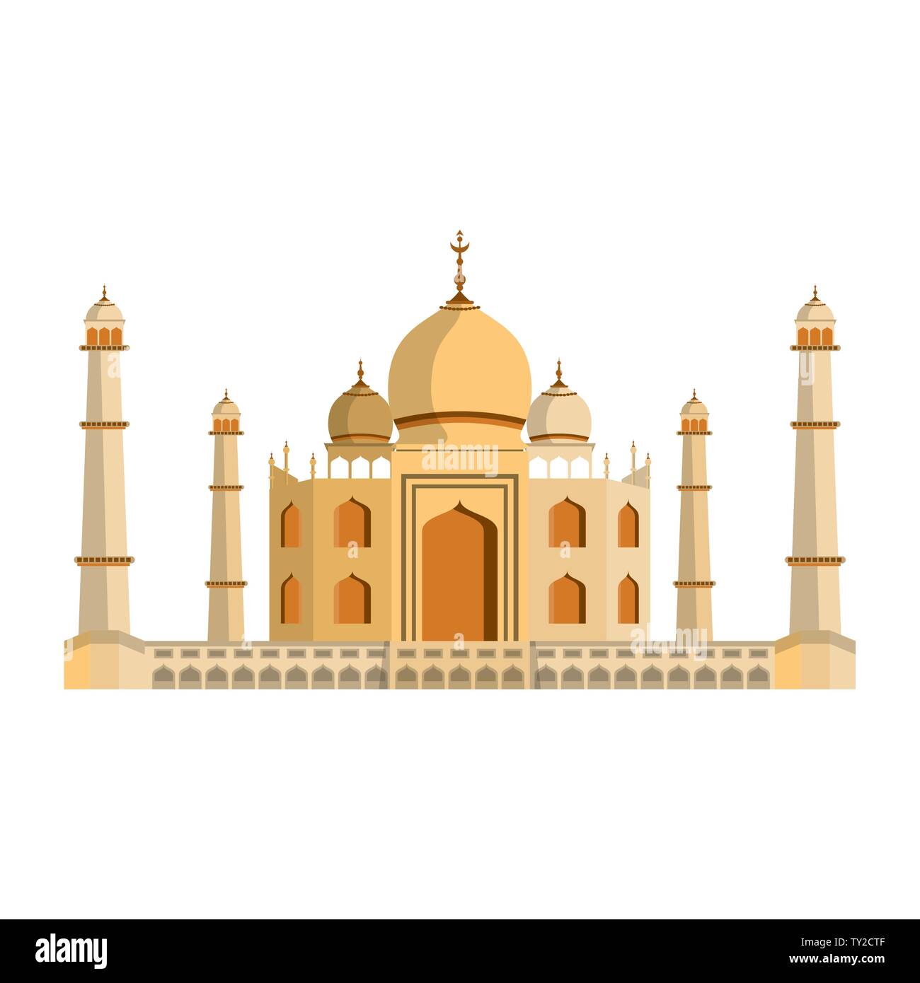 indian building monuments icon cartoon Stock Vector Image & Art - Alamy