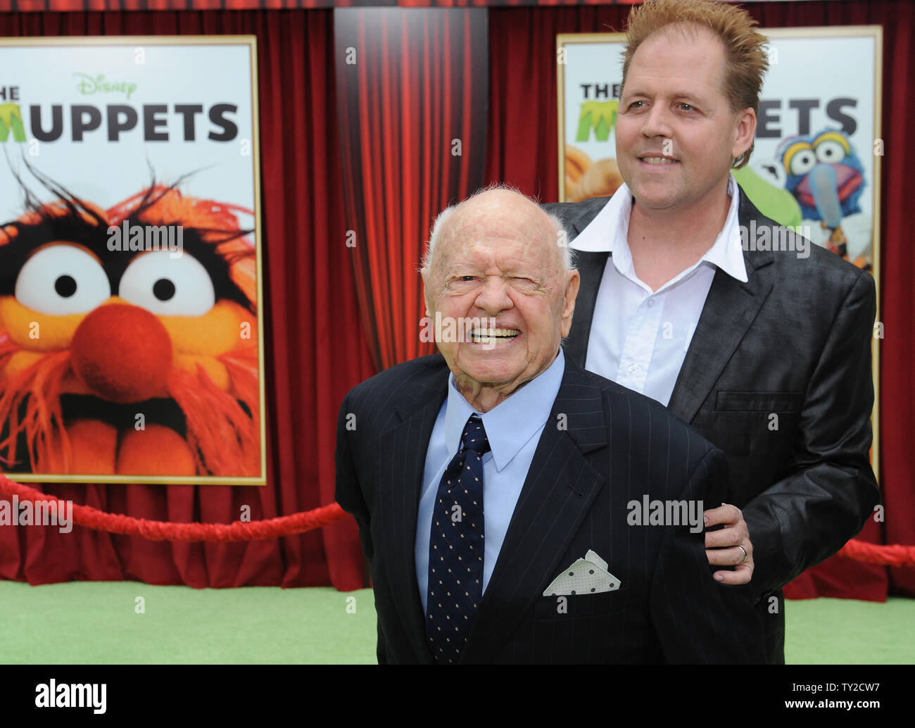 Actor Mickey Rooney, who makes a cameo appearance in the motion picture ...