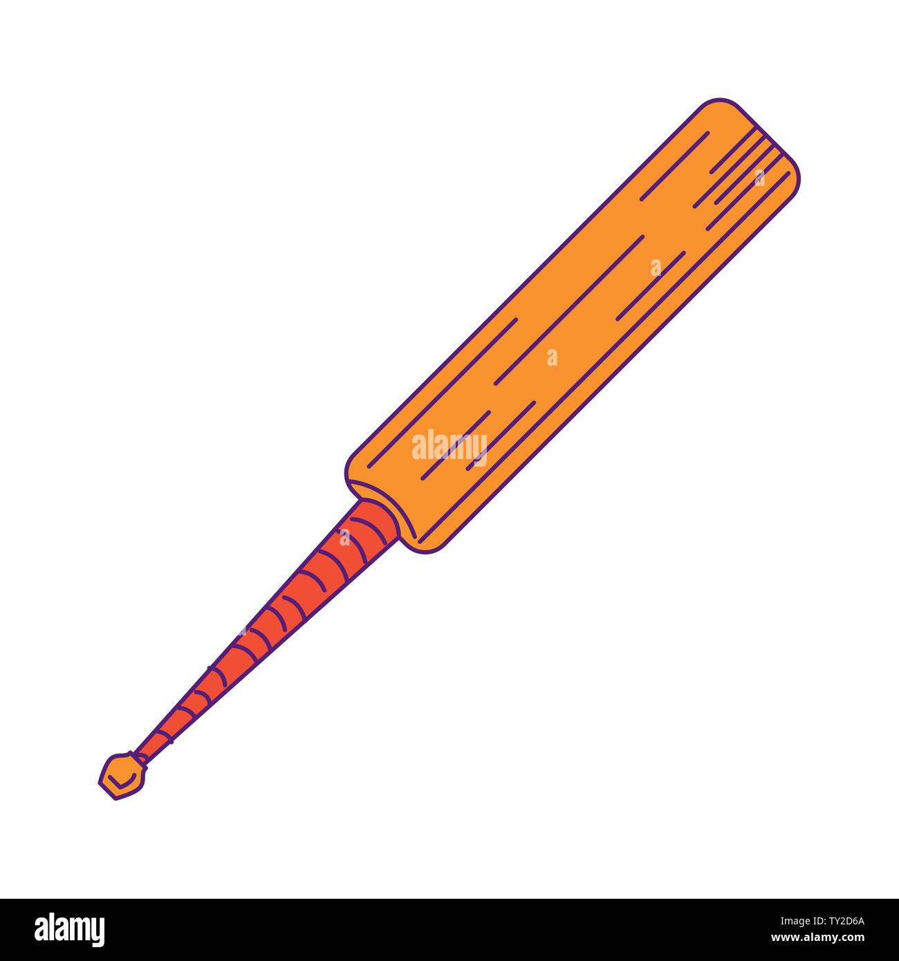 cricket equiment elements icon cartoon Stock Vector Image & Art - Alamy