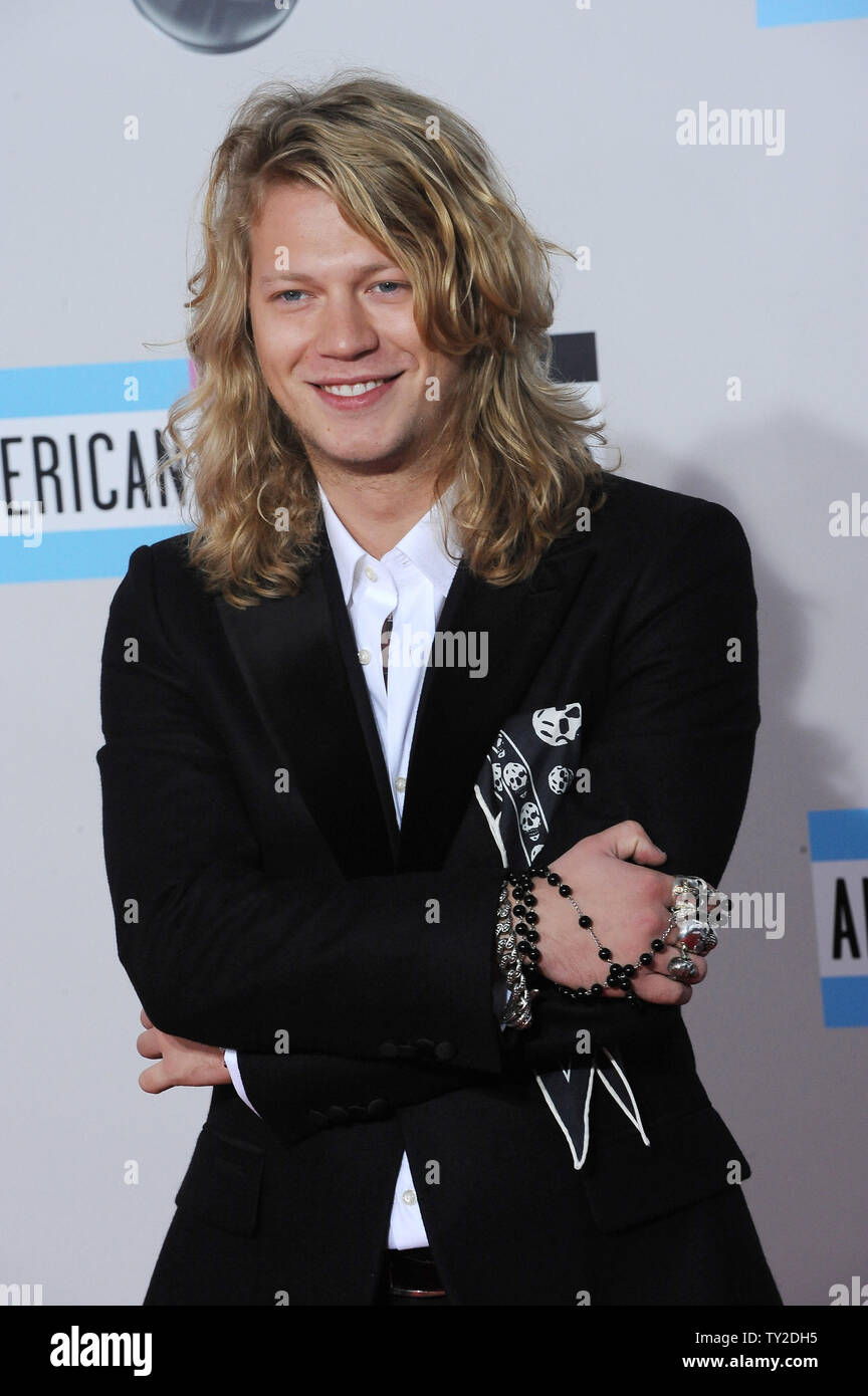 Singer Troy Harley arrives at the 39th American Music Awards at Nokia ...