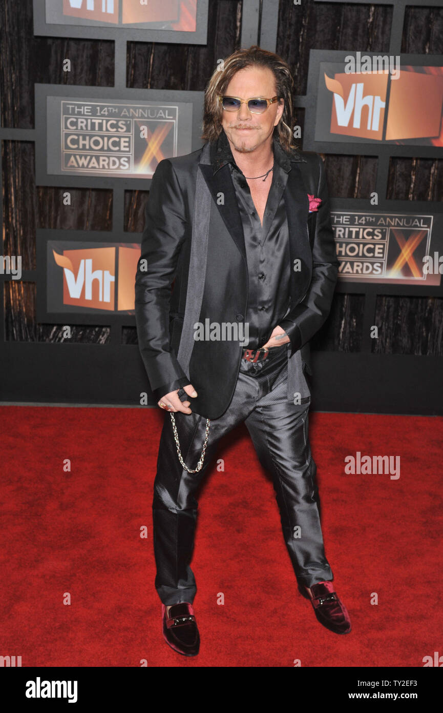 LOS ANGELES, CA. January 08, 2009: Mickey Rourke at the 14th Annual ...
