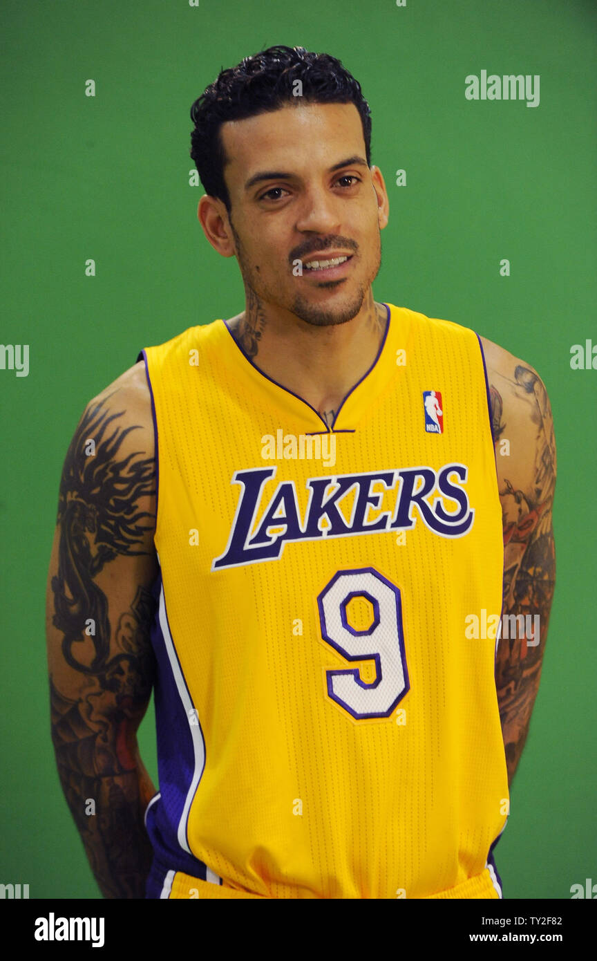 Los Angeles Lakers' Matt Barnes participates during the basketball team ...