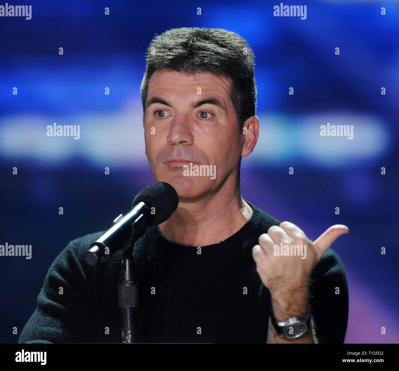 "The X Factor" judge Simon Cowell attends "The X Factor" news ...